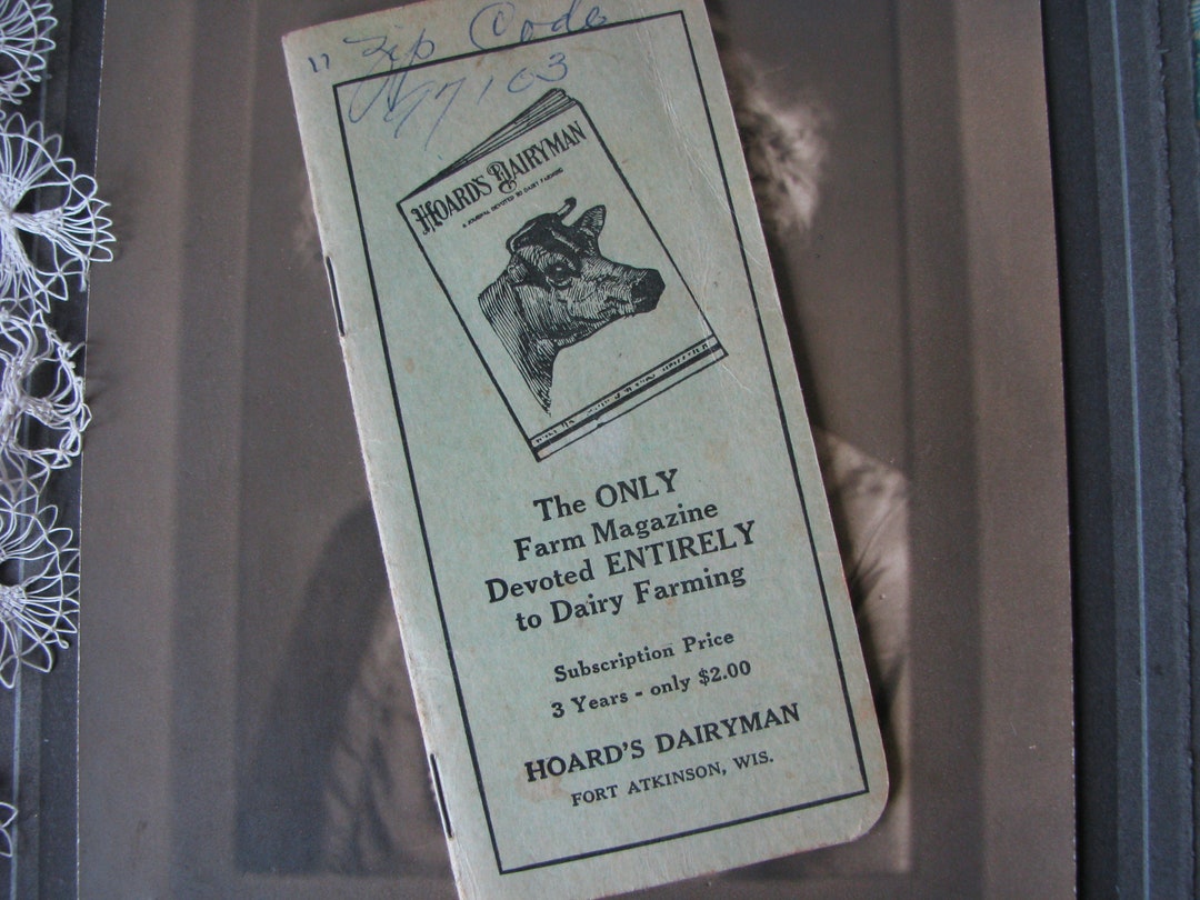 Antique Advertising Book, Dairy Farm Book, Hoard's Dairyman, Dairy Farm ...