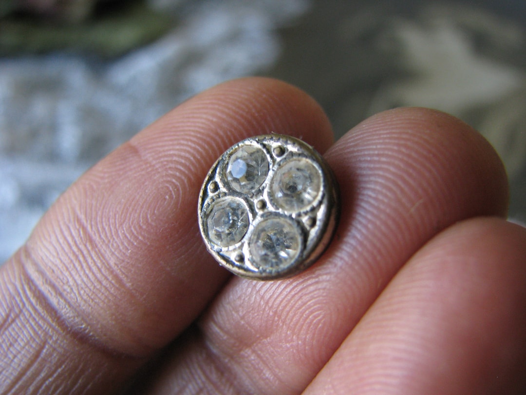 Antique Paste Button, Victorian Paste Button, Antique Sewing Notions ...
