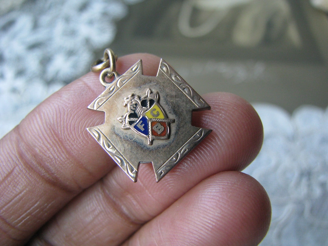 Masonic Pocket Watch Fob, Victorian Pocket Watch Fob, Gold Filled Watch ...