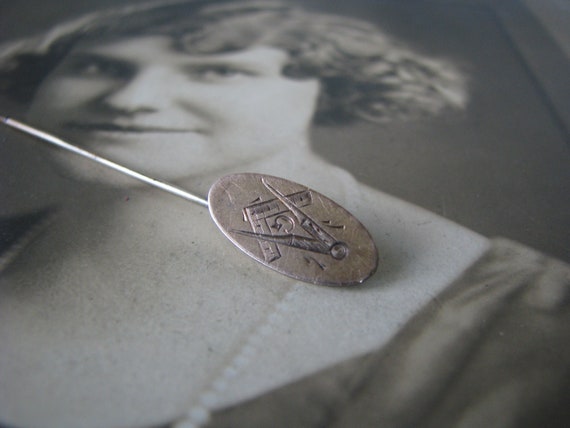 Antique Stick Pin, Victorian Stick Pin, Masonic Stic… - Gem