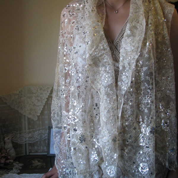 Antique Lace Scarf - Etsy
