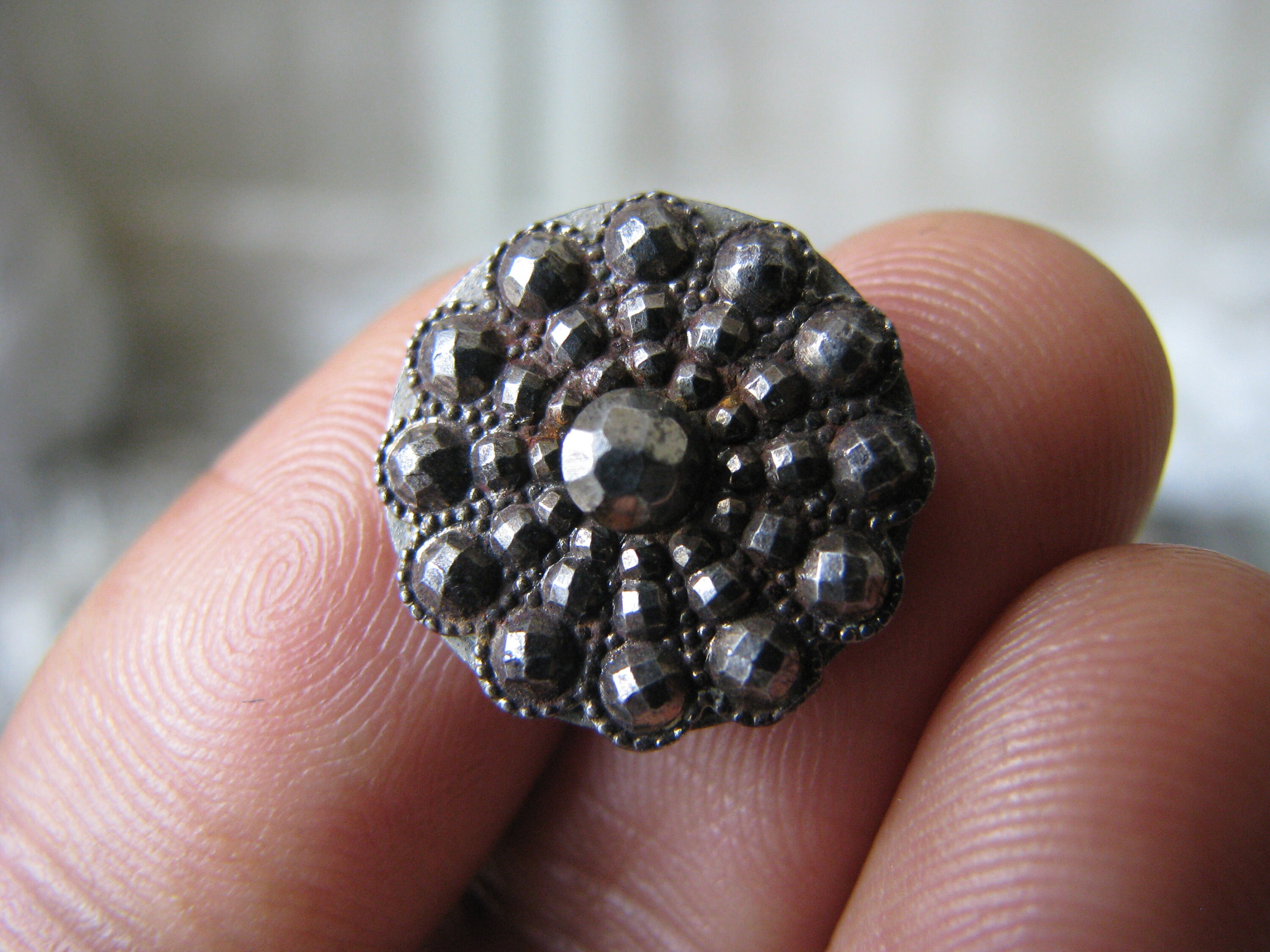 Antique Cut Steel Button Victorian Cut Steel Button Cut - Etsy