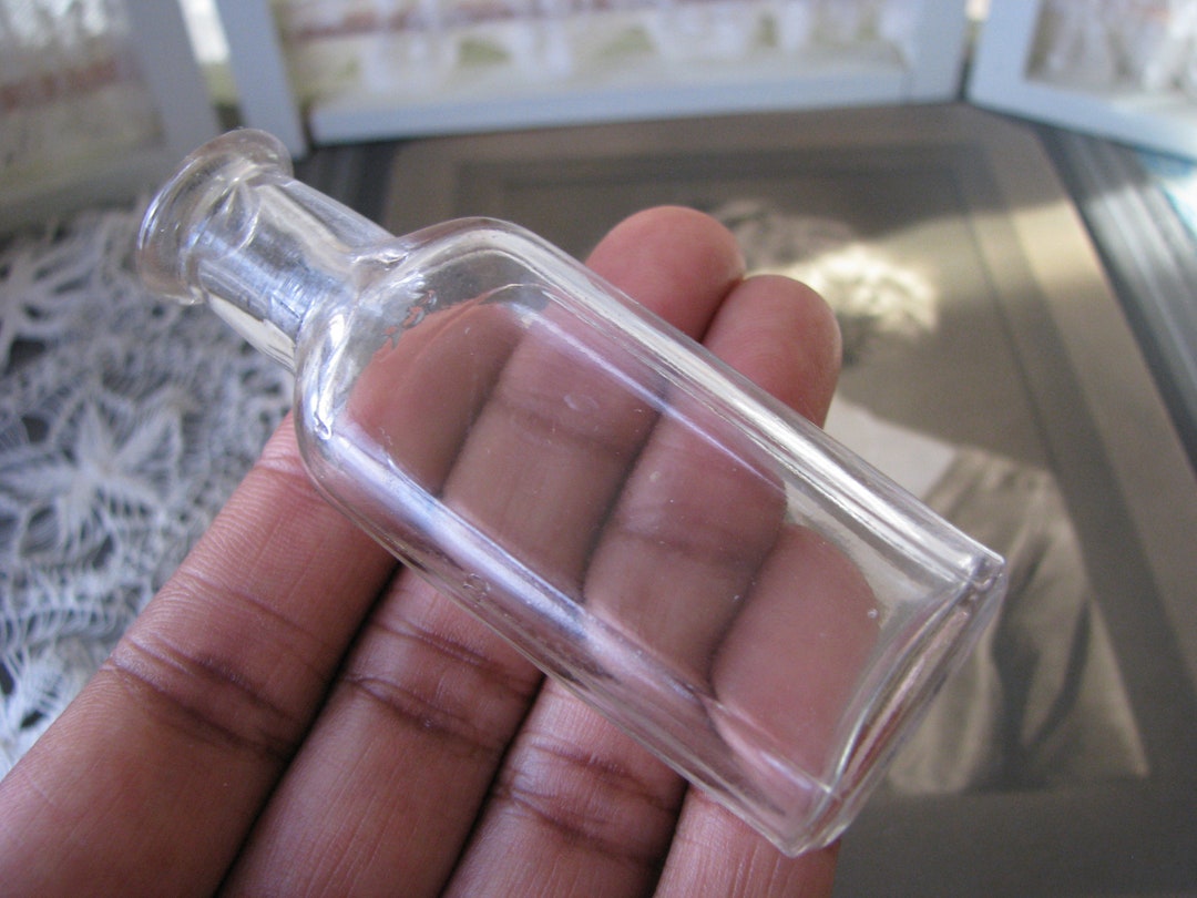 Antique Vial Bottle, Antique Miniature Bottle, Sun Purple, Glass Bottle ...