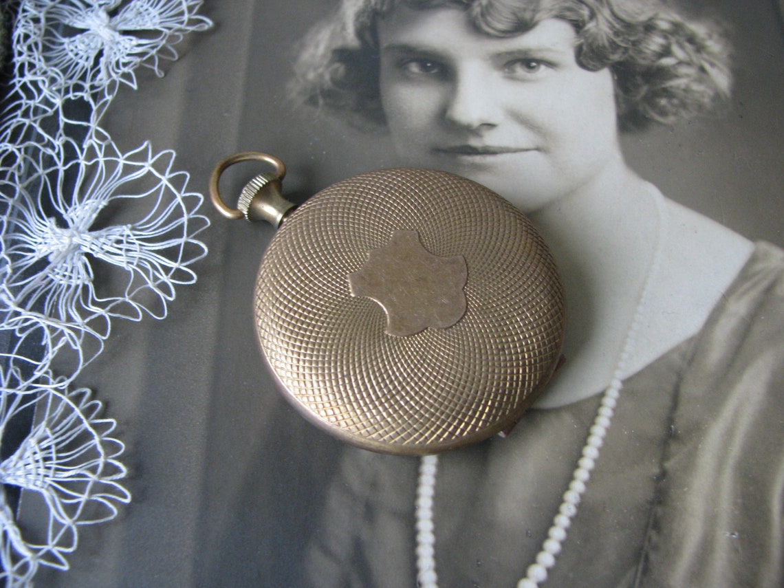 Vintage Pocket Watch Locket Large Round Locket Victorian - Etsy