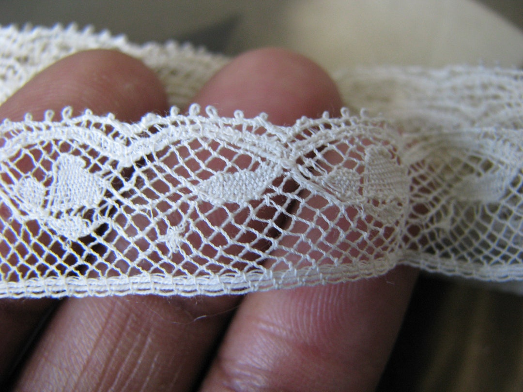Antique Lace Trim, Nottingham Lace Trim, White Lace Trim, Floral Lace ...