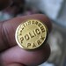 Antique Police Button, Vintage Work Button, Antique Uniform Button ...