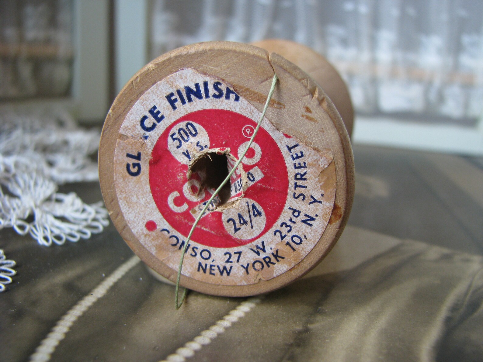 Antique Spool of Thread Large Antique Spool Antique Wooden | Etsy