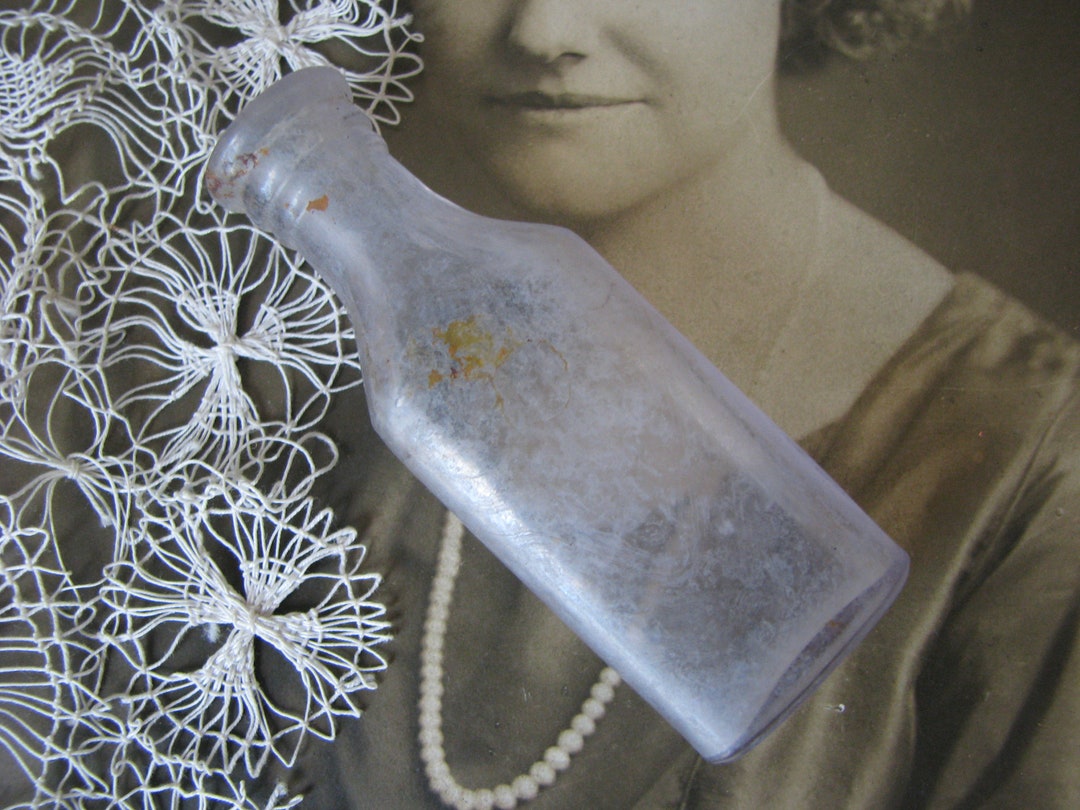 Antique Vial Bottle, Antique Miniature Bottle, Sun Purple, Glass Bottle ...