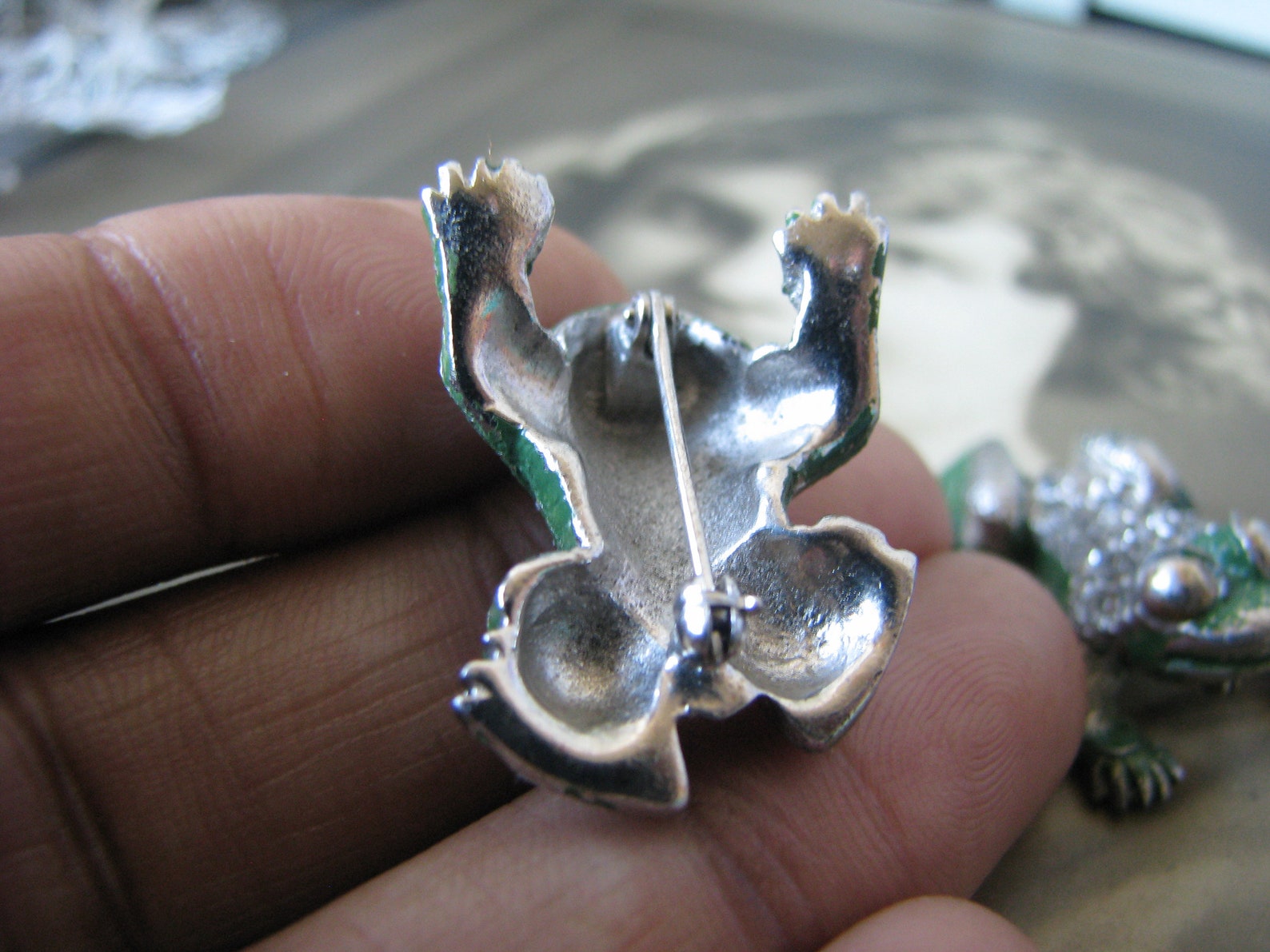 Art Deco Frog Shoe Pins, Green Enamel Paste Jewelry - Etsy