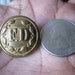 Antique Fire Department Button, Antique Brass Uniform Button, J. R ...