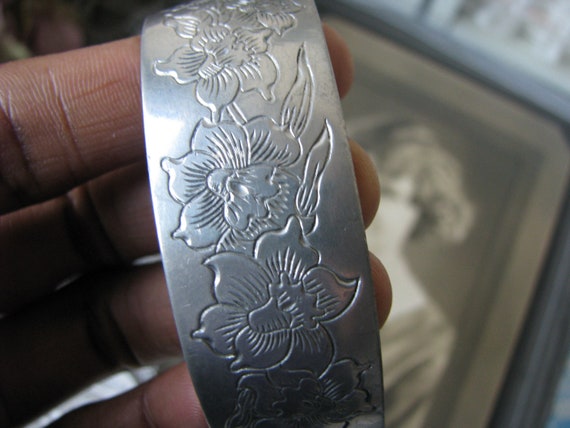 Vintage Pewter Bracelet, Kirk Stieff Pewter Cuff, Vin… - Gem