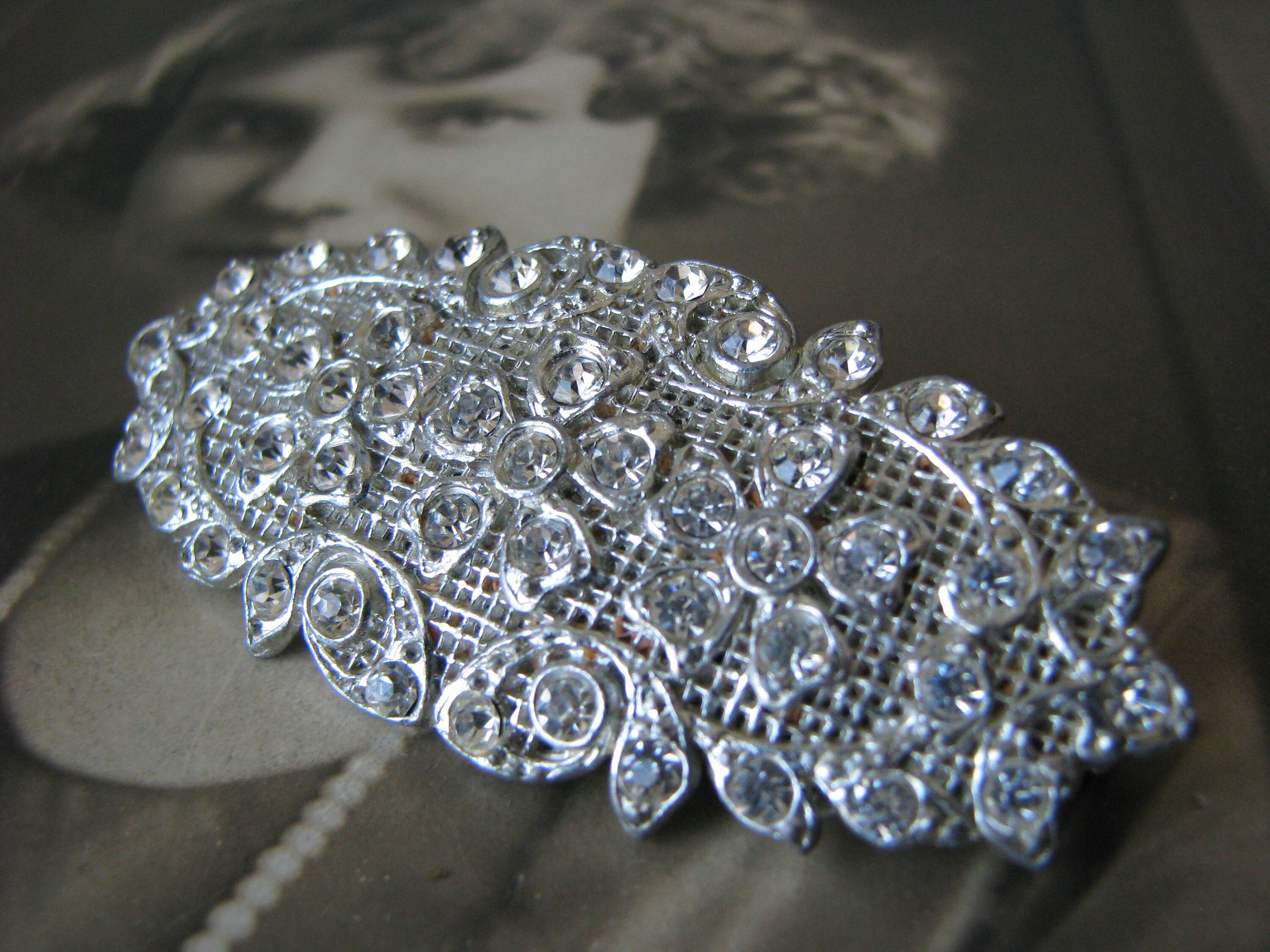 Art Deco Paste Brooch Vintage Paste Brooch Art Deco Wedding | Etsy