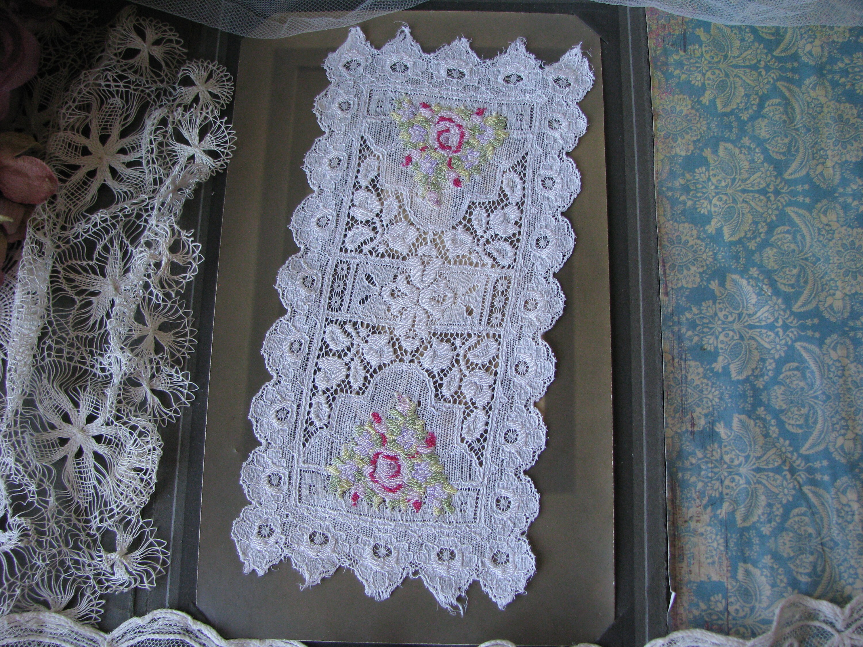 Antique Lace Doily Nottingham Lace Doily Embroidered Lace | Etsy