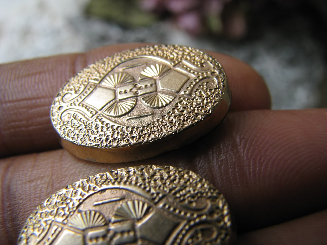 Antique Collar Pins, Victorian Collar Pins, Gold Filled Collar Pins ...