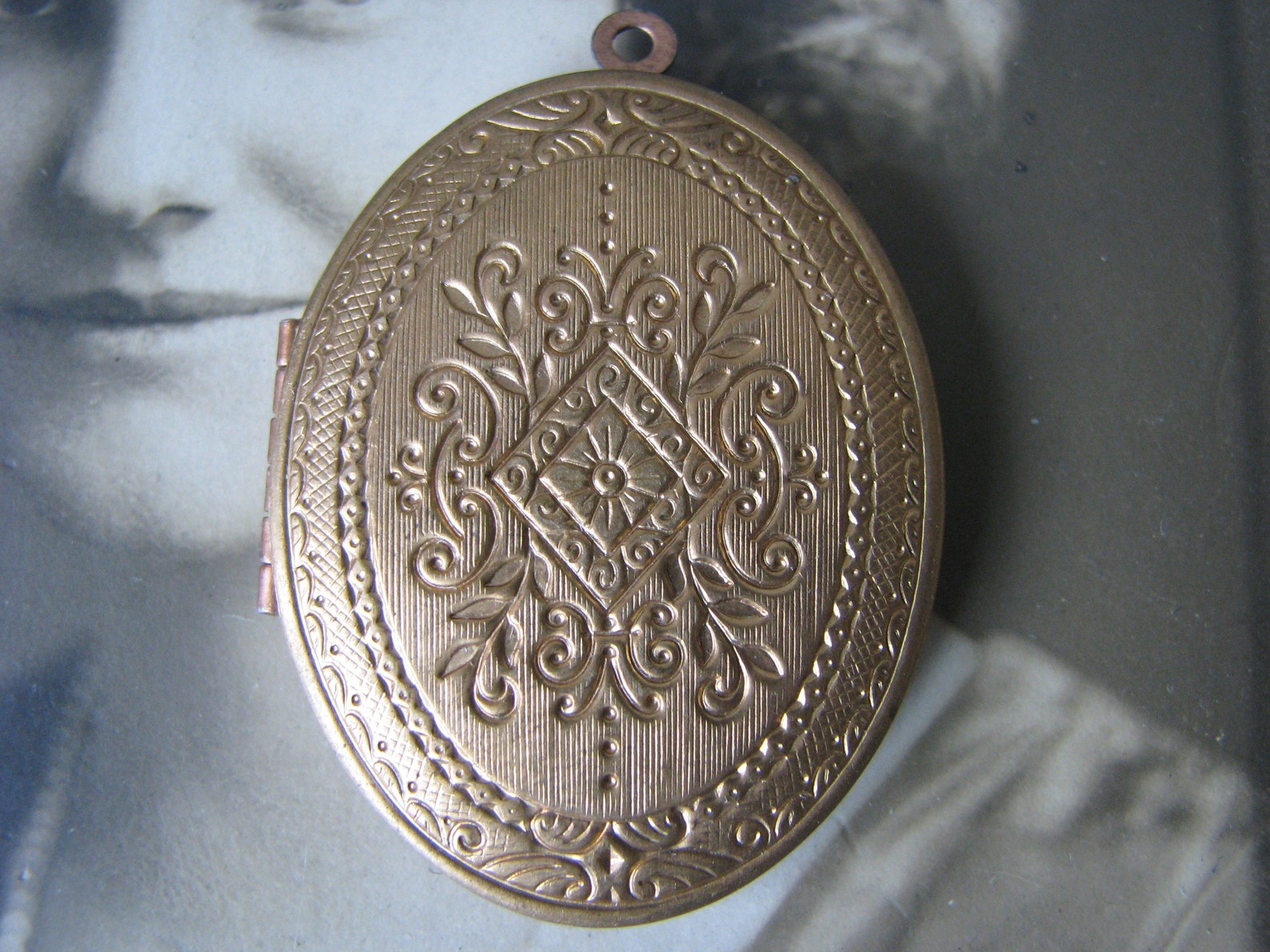 Victorian Locket Vintage Victorian Style Locket Stamped | Etsy