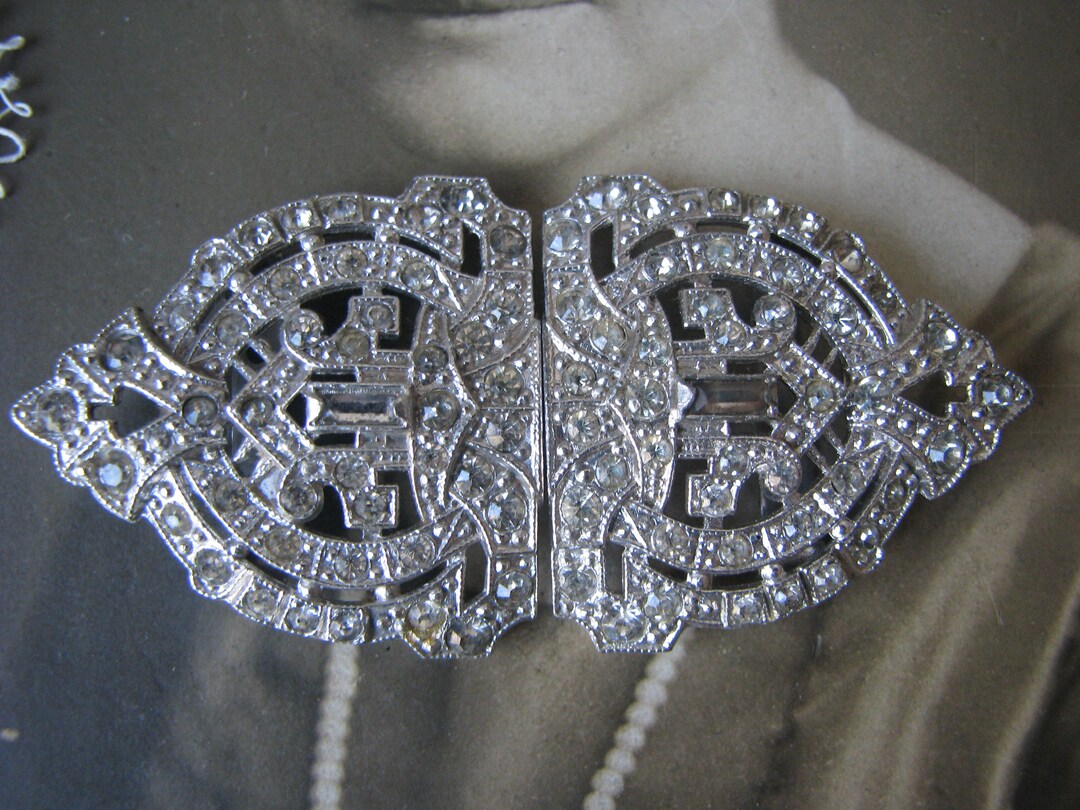 Gifts for Brides, Art Deco Paste Dress Belt Buckle, Art Deco Dress ...