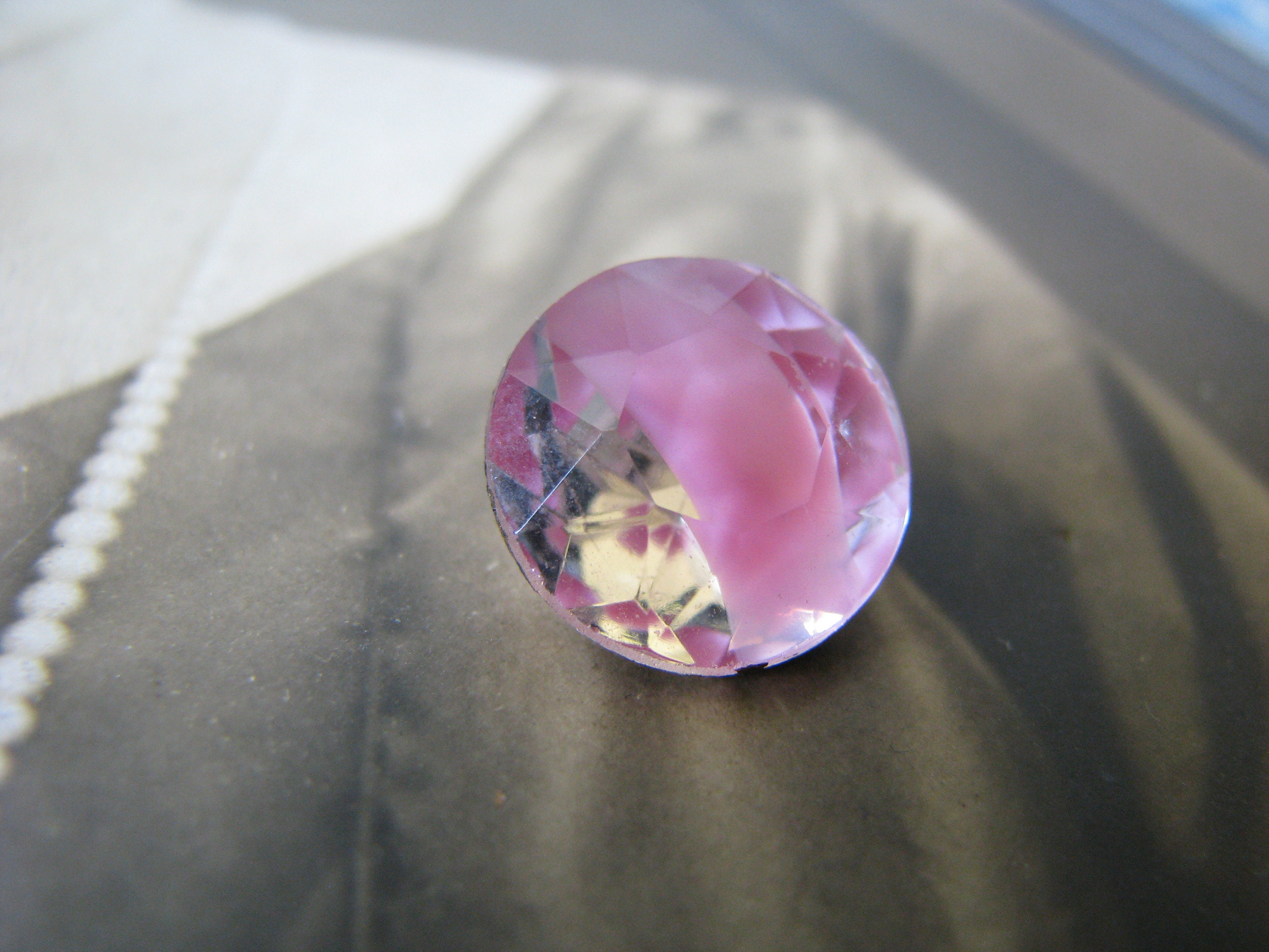 Large Vintage Mottled Glass Jewel, Vintage Art Glass Jewel, Vintage Two ...