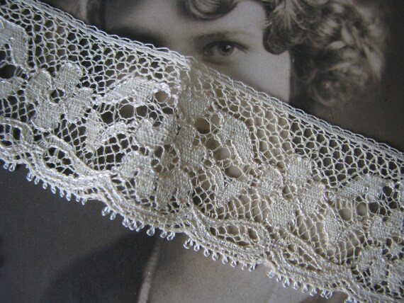 Antique Lace Trim Nottingham Lace Trim Cream Lace Trim Floral Lace Trim Antique Wedding Lace Antique Sewing Lace Etsy UK