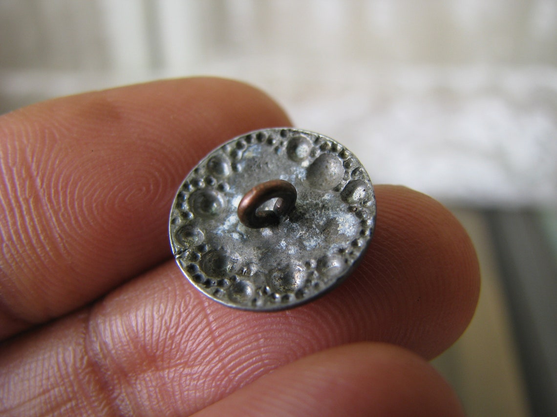 Antique Pewter Button Victorian Pewter Button Antique Picture | Etsy