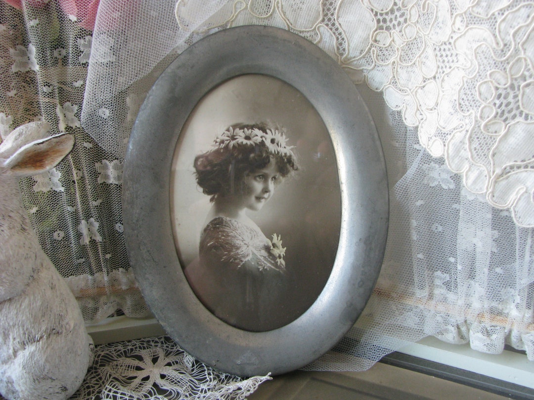 Antique Picture Frame, Edwardian Picture Frame, Antique Photo, Tin ...