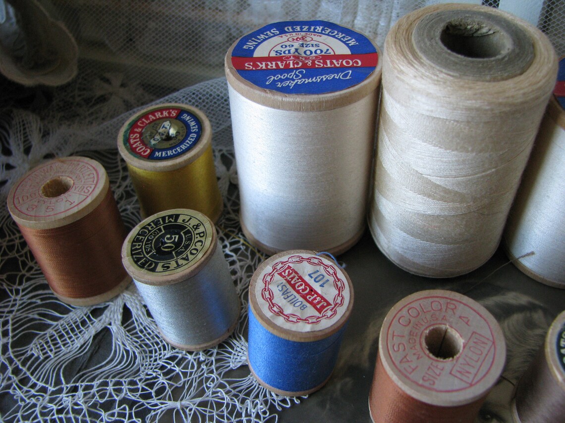 Vintage Thread Vintage Sewing Thread Vintage Thread Spools - Etsy