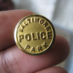 Antique Police Button, Vintage Work Button, Antique Uniform Button ...