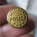 Antique Police Button, Vintage Work Button, Antique Uniform Button ...