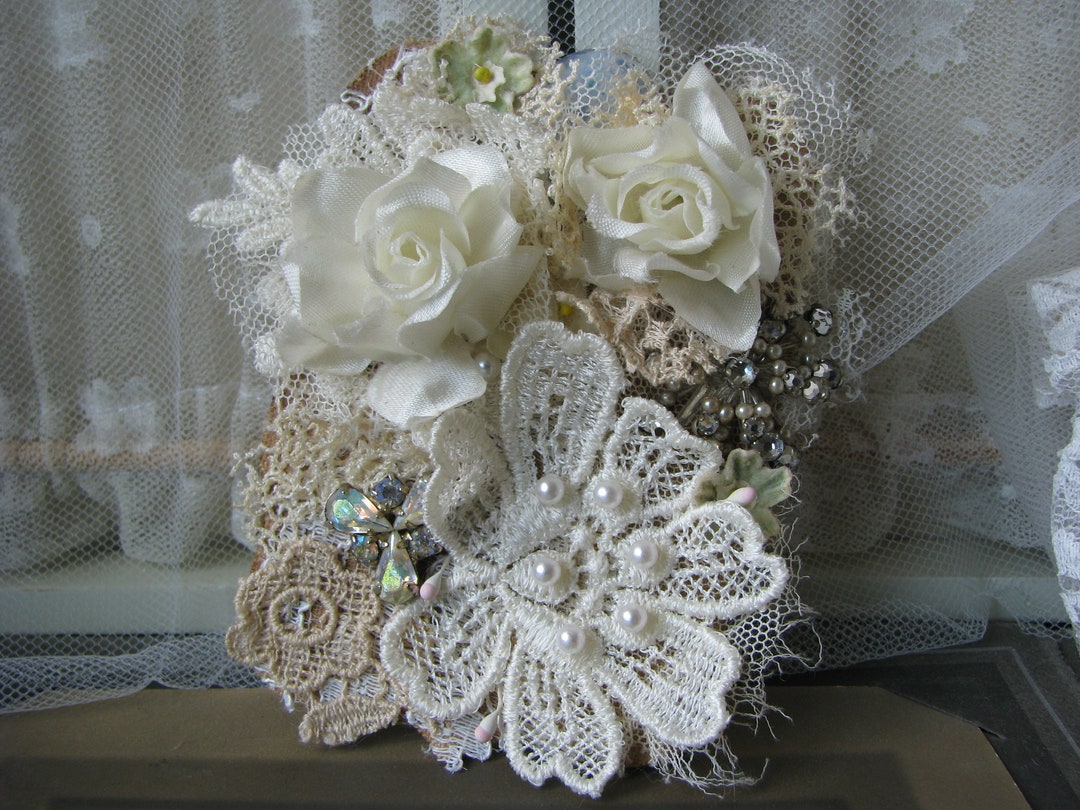Wedding Lace Collage, Wedding Album Decor, Antique Lace Collage ...