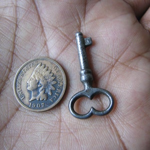 Miniature Key, Tiny Antique Key, Antique Heart Shaped Key, Antique ...
