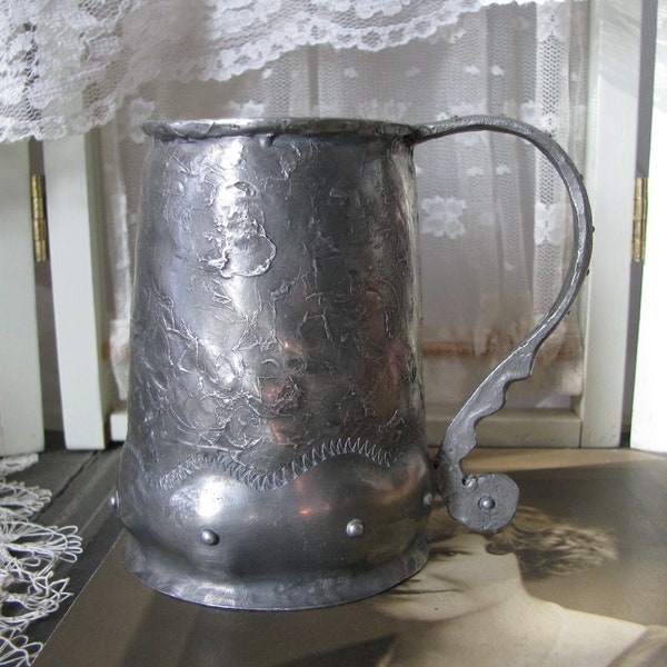 Antique Tin Cup - Etsy