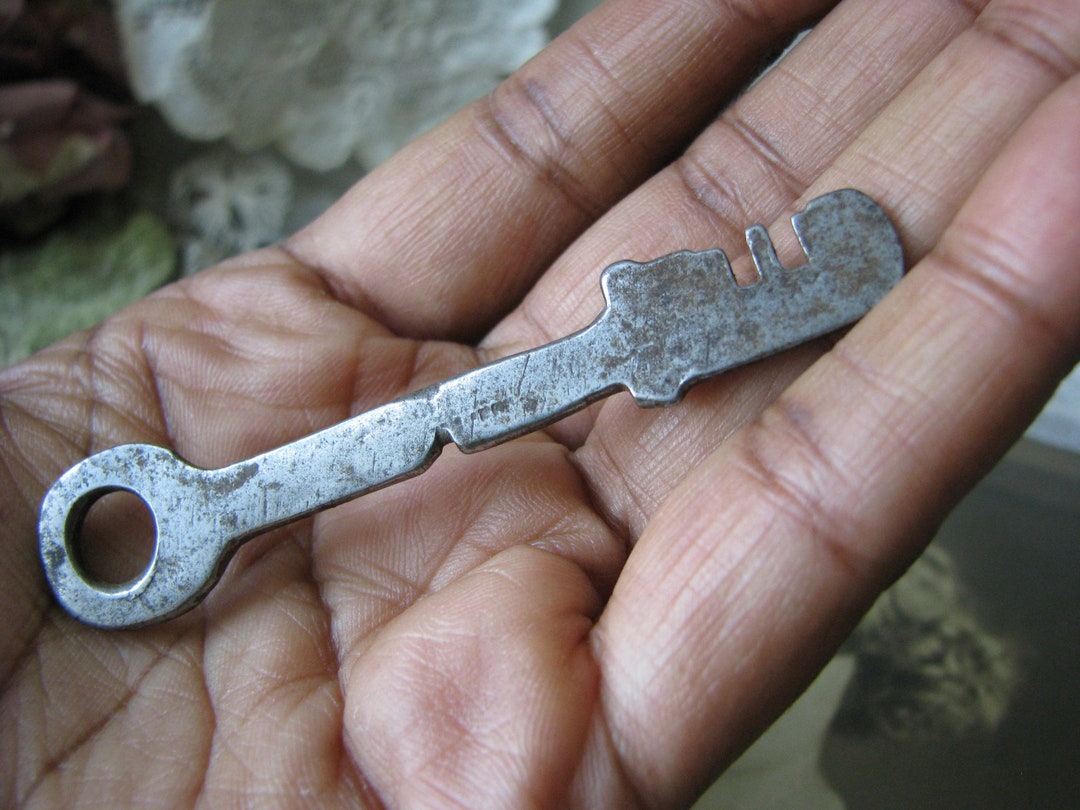 Antique Hand Forged Key, Victorian Hand Forged Key, Antique Victorian ...