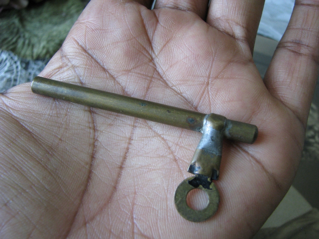 Handmade Antique Brass Crank Key, Love Token - Etsy