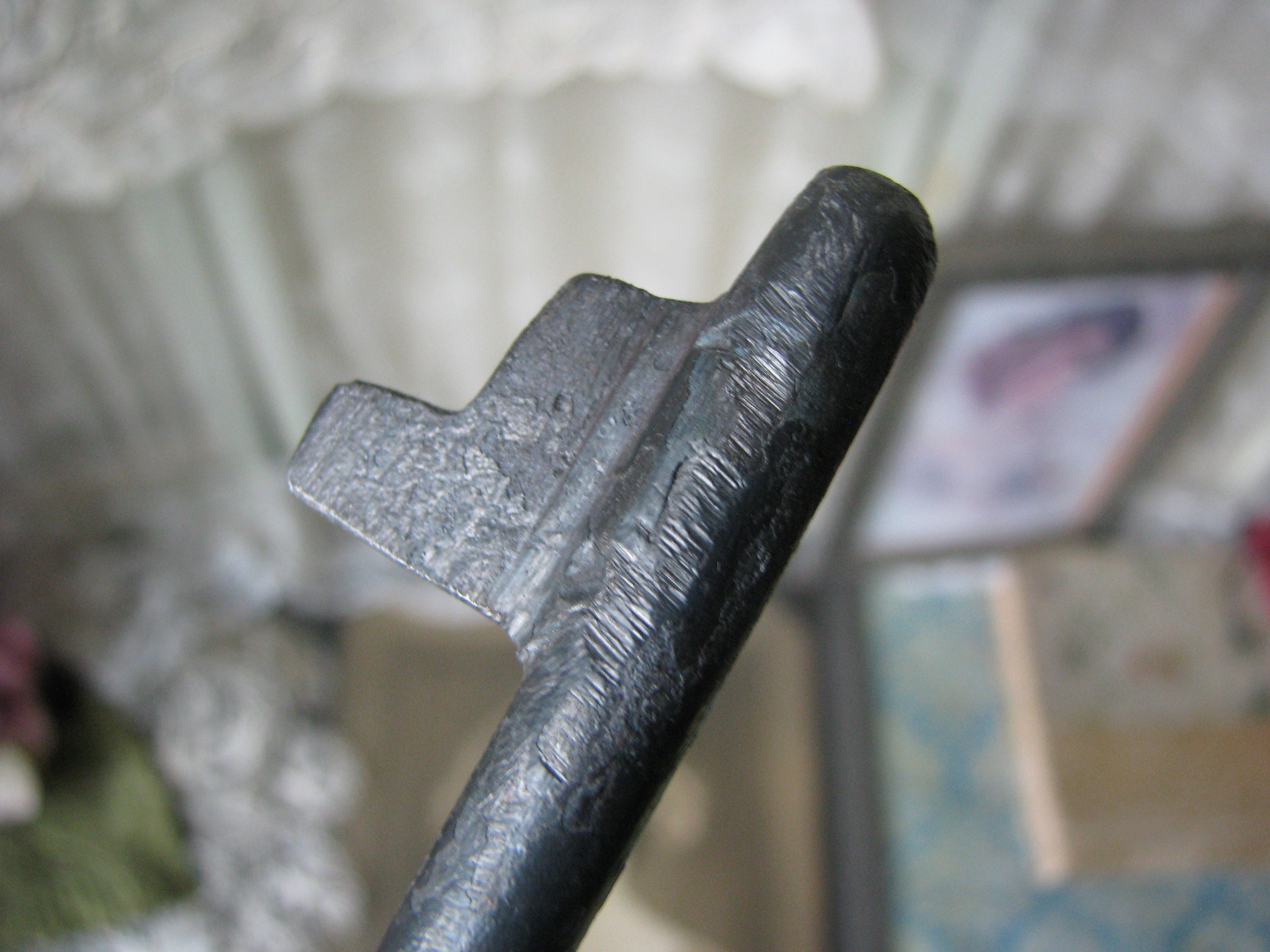 Antique Wrought Iron Jail Key, Victorian Hand Forged Skeleton Key - Etsy