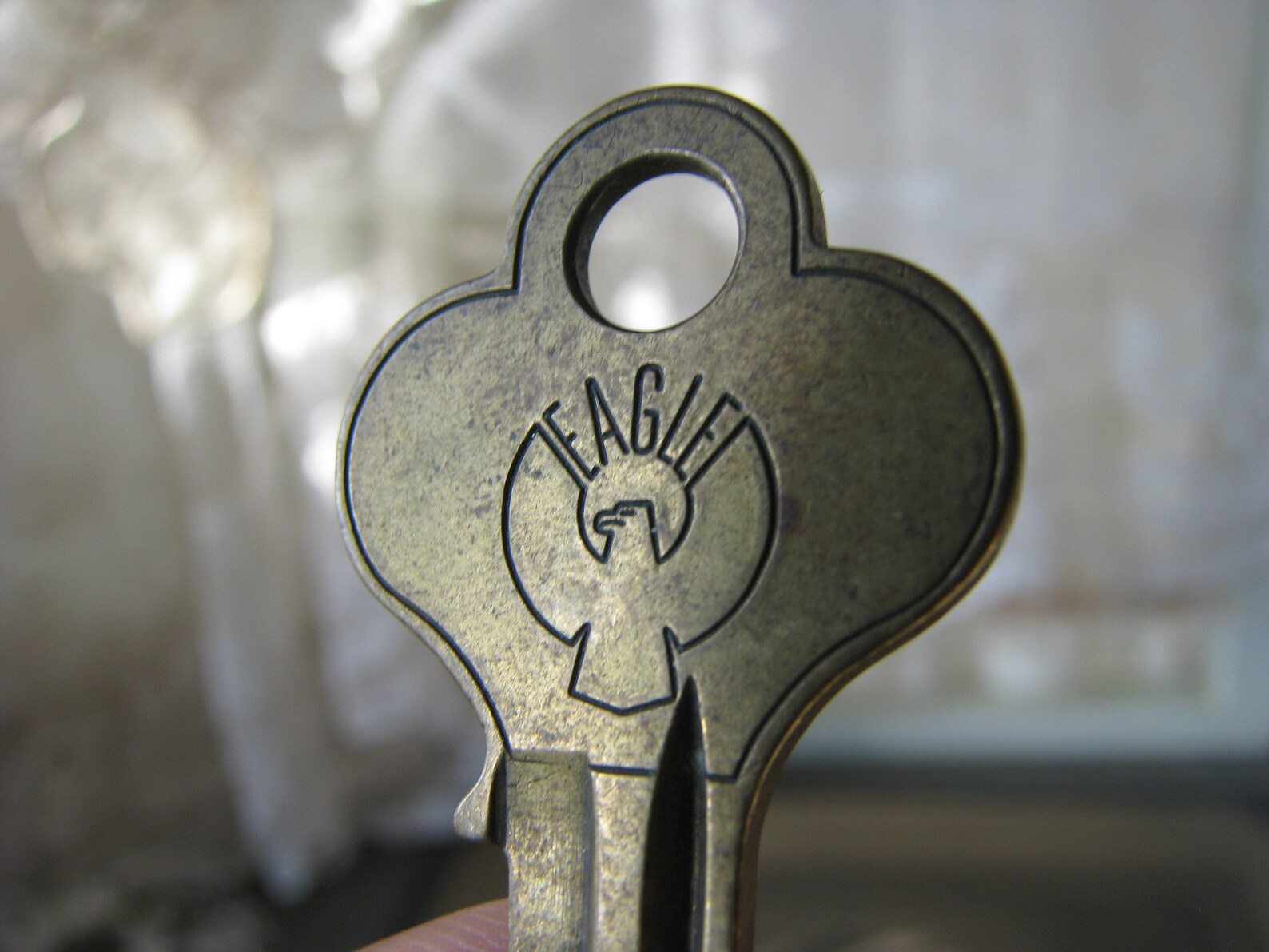 Antique Flat Key Eagle Lock Co. Flat Brass Key Antique Pin - Etsy