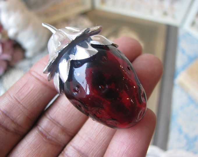 Vintage Perfume Bottle, Strawberry Perfume Bottle, Miniature Perfume ...