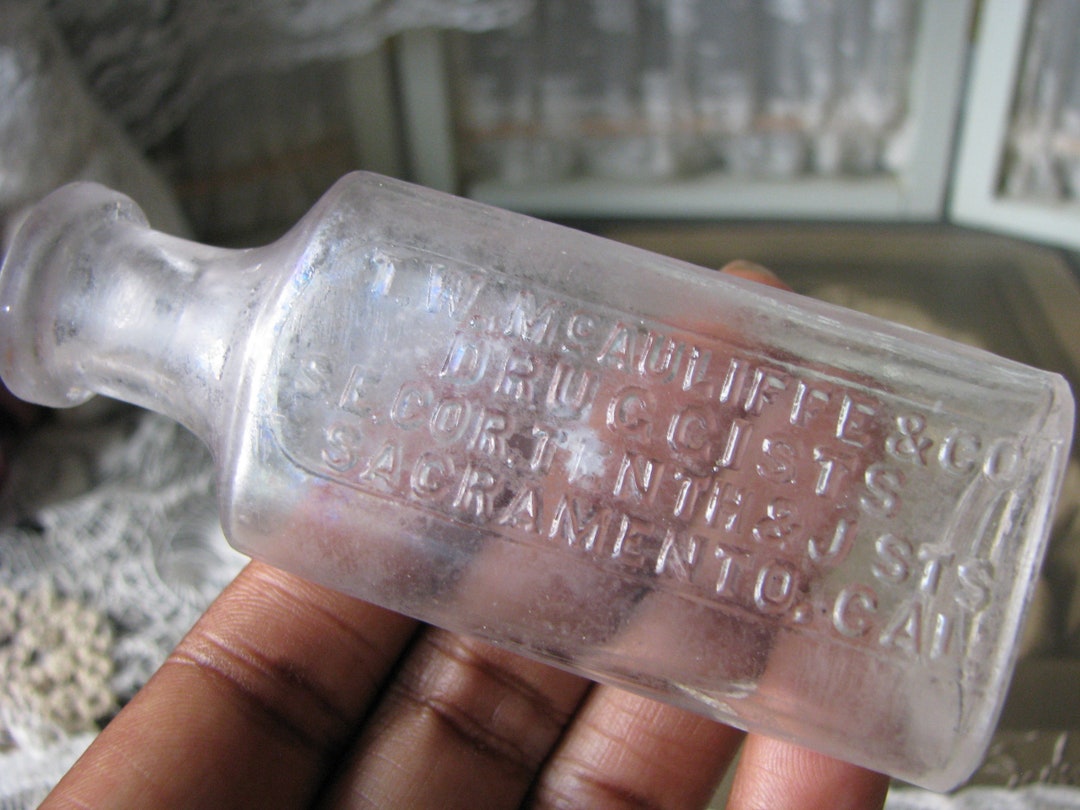 Antique Sun Purple Bottle, Sun Purple Glass, Antique Glass Bottle ...