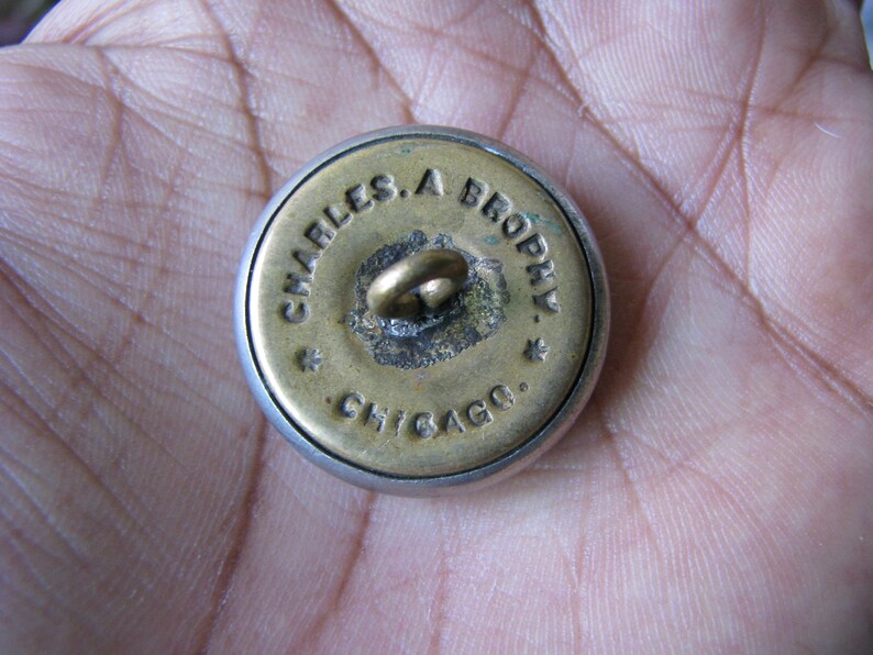 Antique Fire Department Button, Antique Brass Uniform Button, the C.G ...