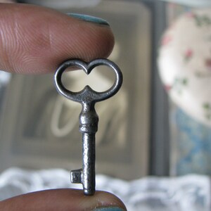 Miniature Key, Tiny Antique Key, Antique Heart Shaped Key, Antique ...