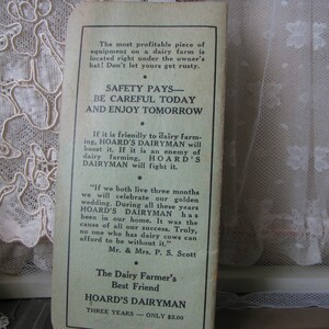 Antique Advertising Book, Dairy Farm Book, Hoard's Dairyman, Dairy Farm ...
