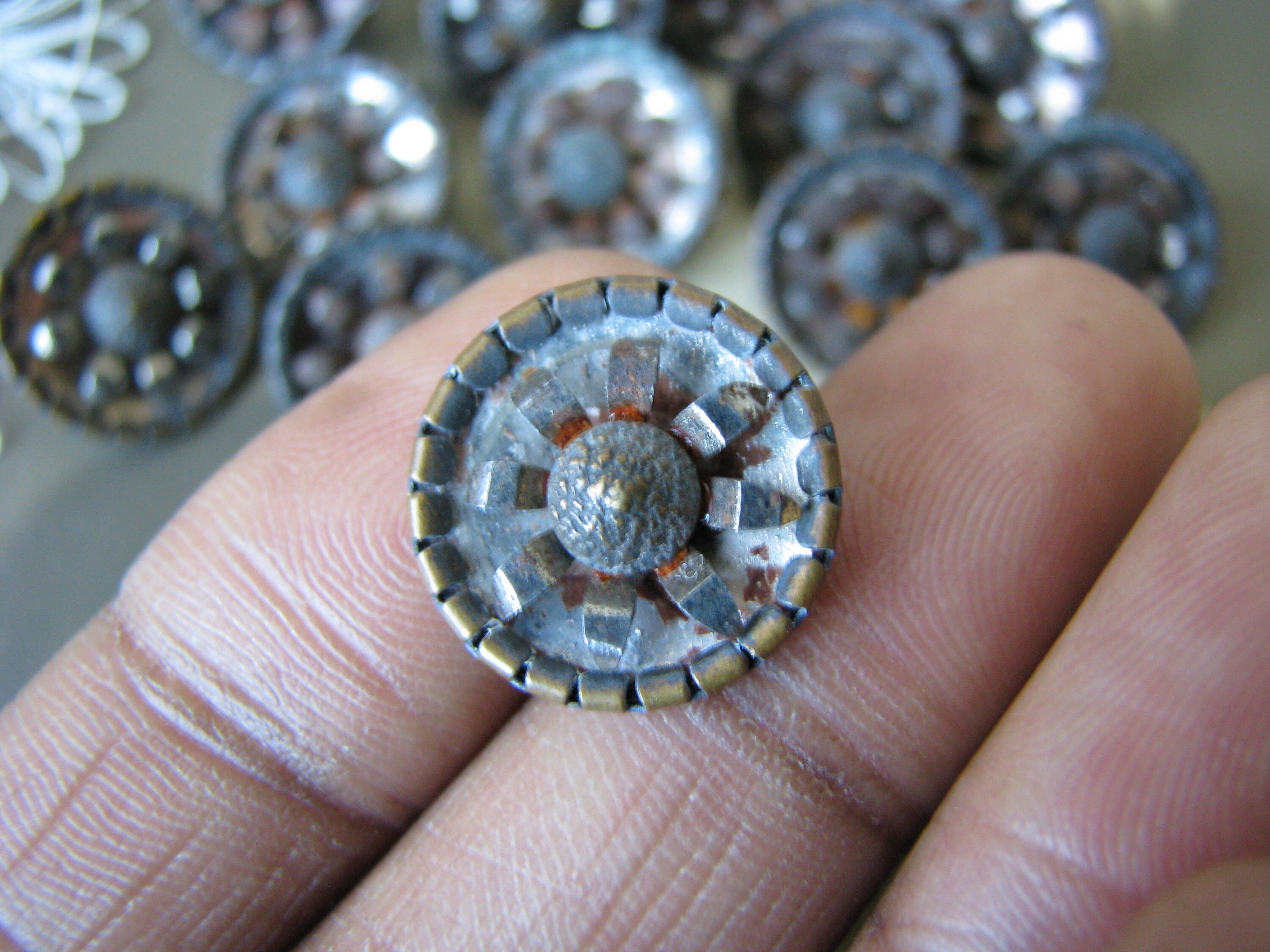 Antique Cut Steel Button Victorian Cut Steel Button Ornate | Etsy