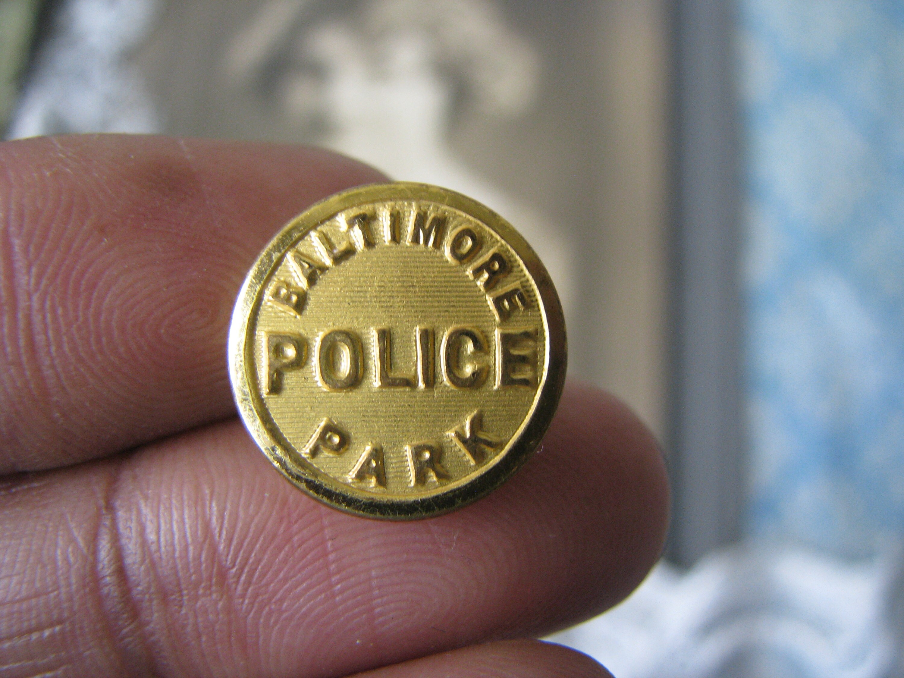 Antique Baltimore Police Park Button, Waterbury Button Co. - Etsy