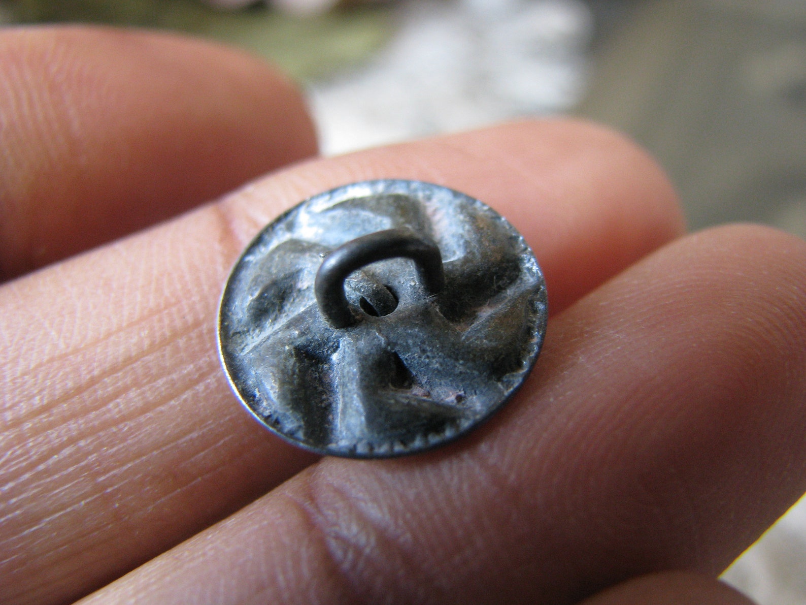 Antique Victorian Cut Steel Button, Ornate Stud - Etsy