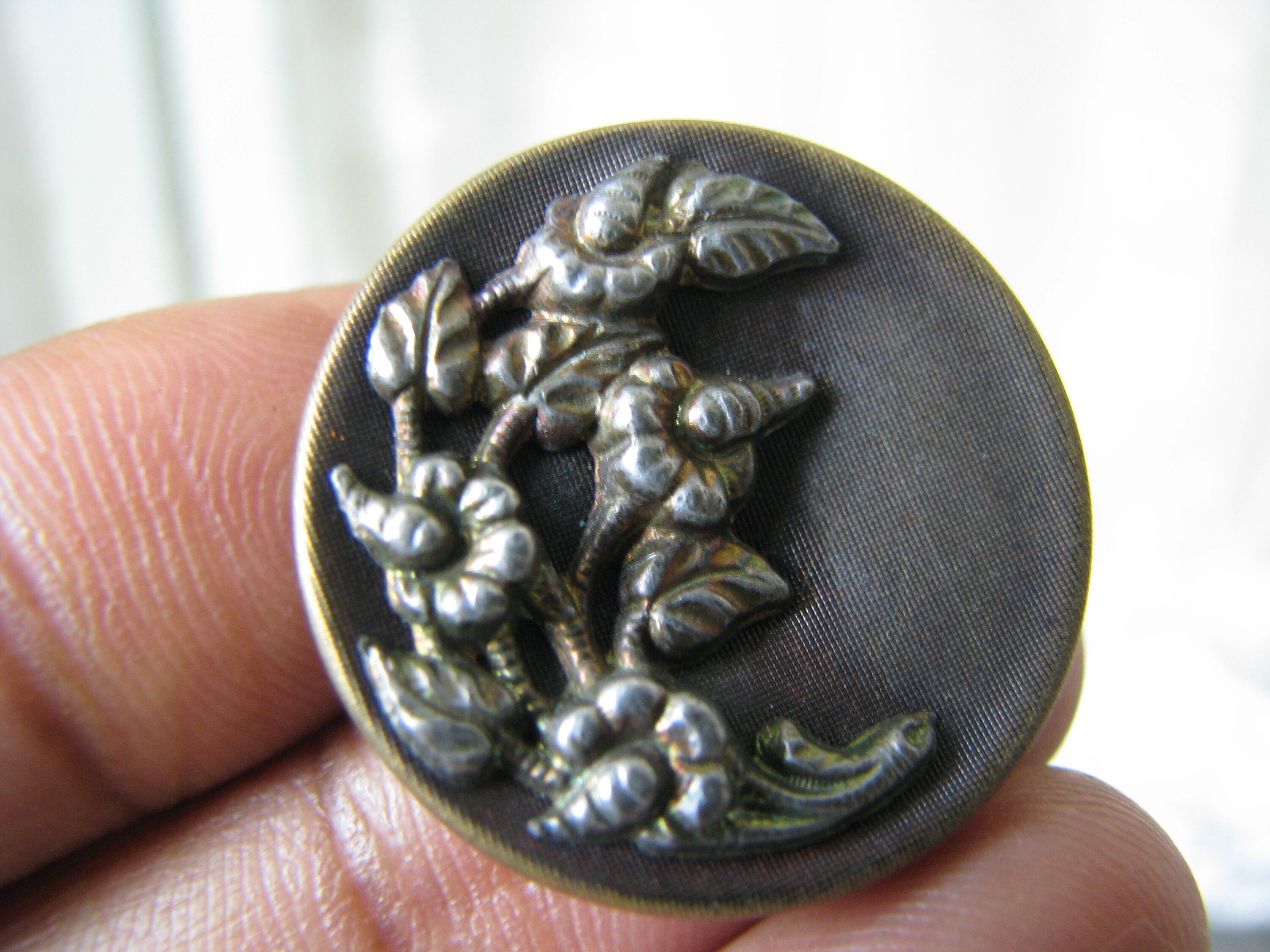 Antique Picture Button Victorian Picture Button Flower | Etsy