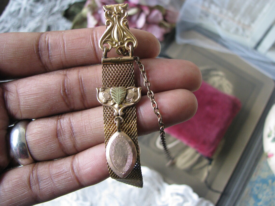 Antique Gold Filled Pocket Watch Fob & Chain Victorian Watch | Etsy