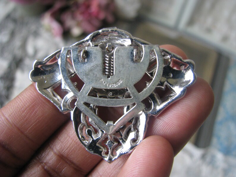 Art Deco Paste Dress Clip, Vintage Rhinestone Brooch - Etsy