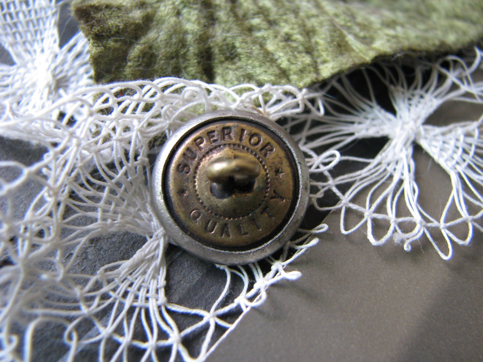 Antique Fire Department Button, Kansas City Fire Department, Superior ...