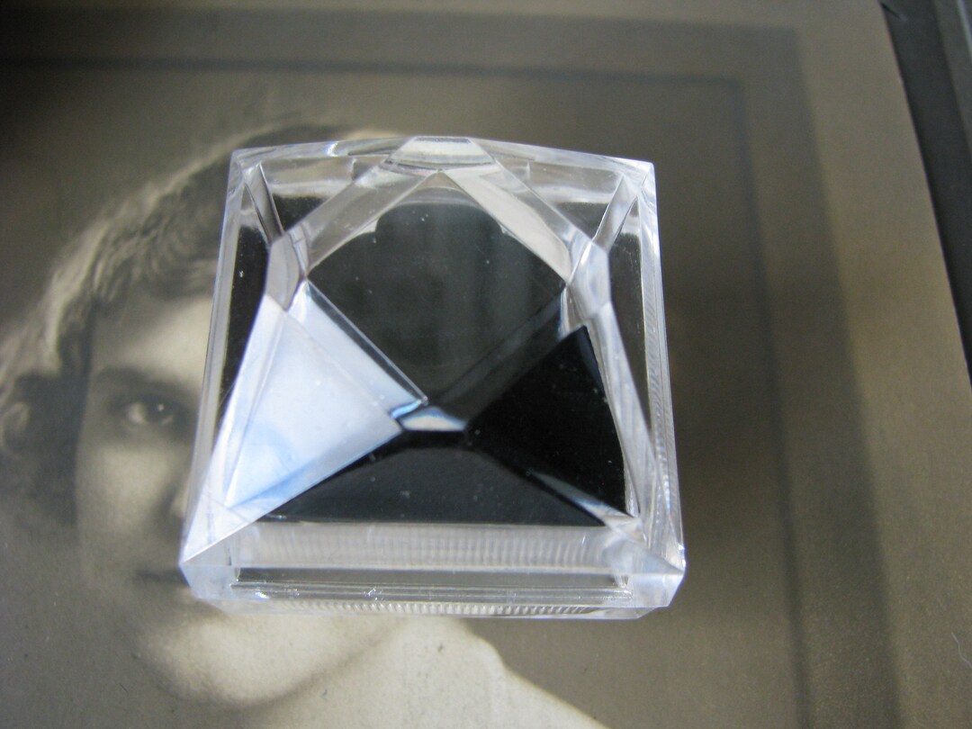 Vintage Ring Box, Plastic Ring Box, Diamond Shaped Ring Box, Engagement ...