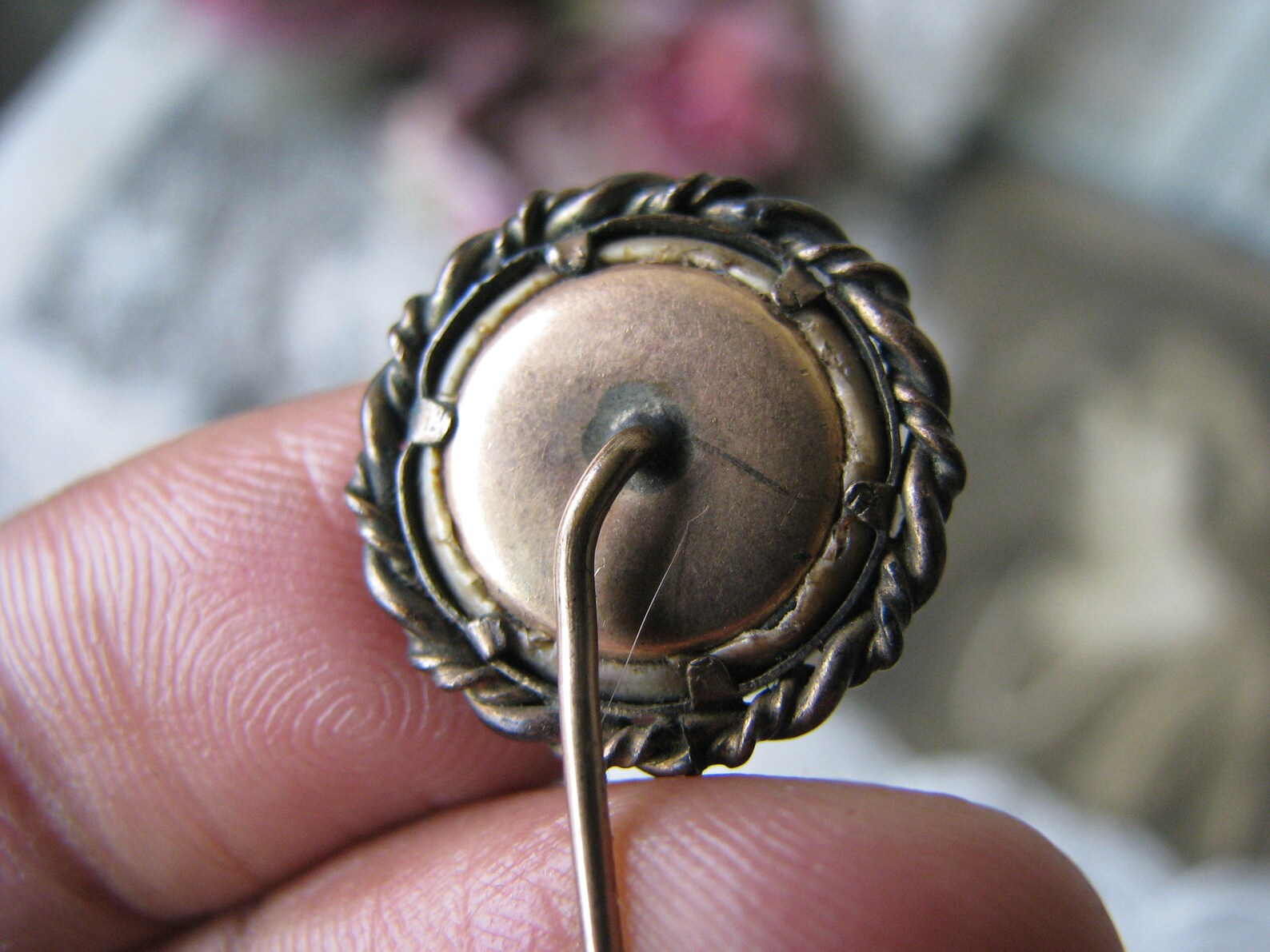 Antique Stick Pin Antique Mourning Pin Post Mortem Picture - Etsy