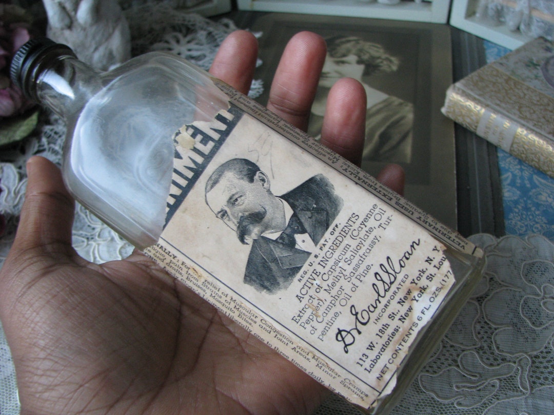 Antique Sloan's Liniment Bottle, Cure-all Label, Collectible - Etsy