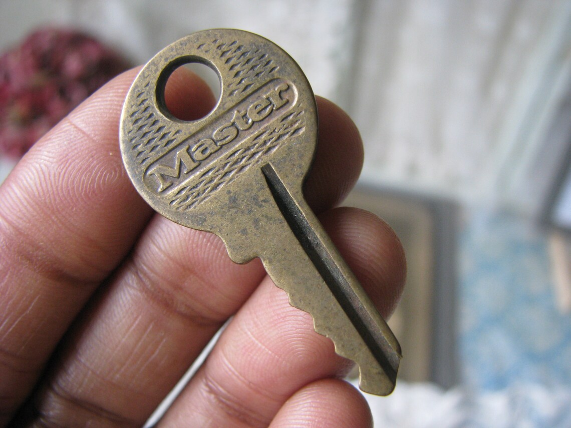 Vintage Brass Key Master Lock Co. Vintage Pin Tumbler Key - Etsy
